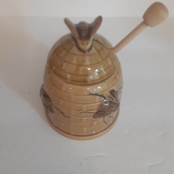 Unbranded | Dining | Vintage German Honey Pot W Drizzler Beehive ...